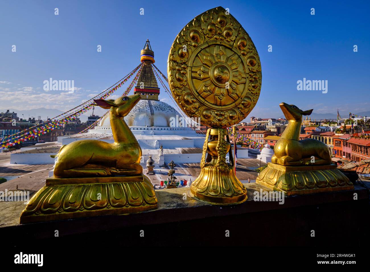 Nepal, Kathmandu valley, Buddhist stupa of Bodnath Stock Photo - Alamy