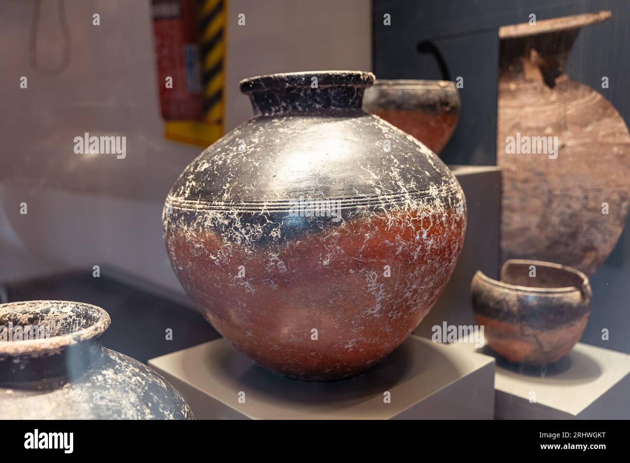 This is a stock image of a Keeladi museum pot Stock Photo - Alamy