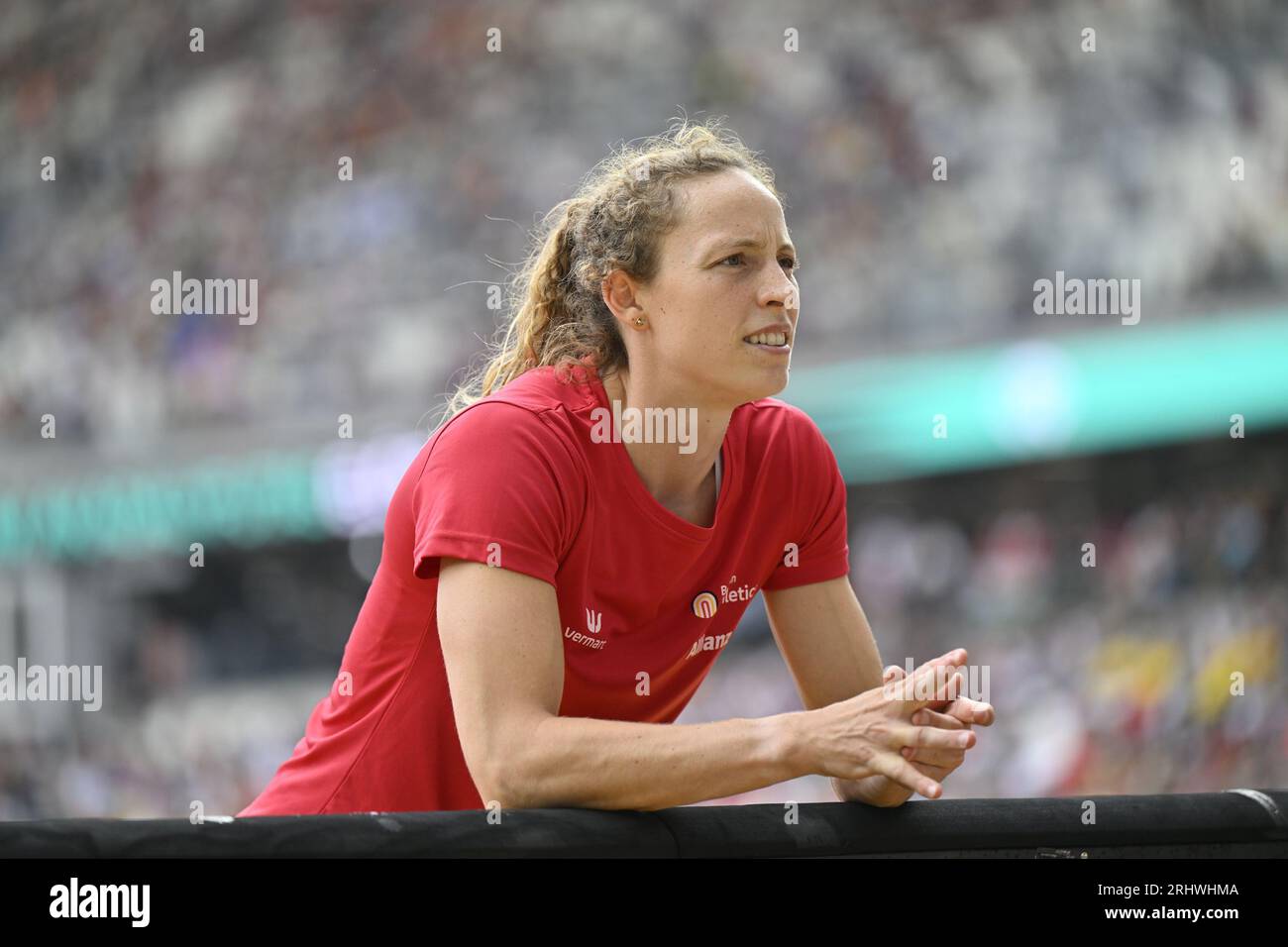 Budapest, Hungary. 19th Aug, 2023. Belgian Noor Vidts pictured ahead of ...