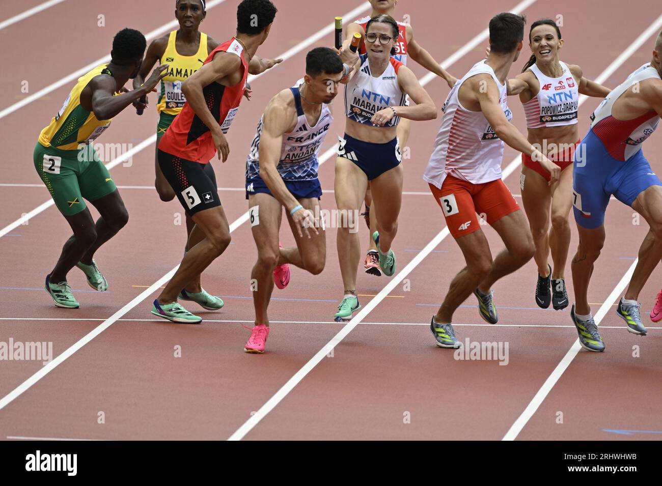 Budapest, Hungary. 19th Aug, 2023. French Teo Andant and French Louise ...