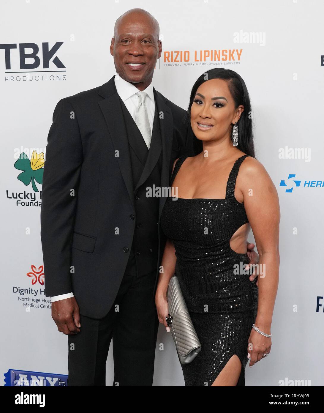 (L-R) Byron Scott and Cecilia Gutierrez arrives at the 23rd Harold ...