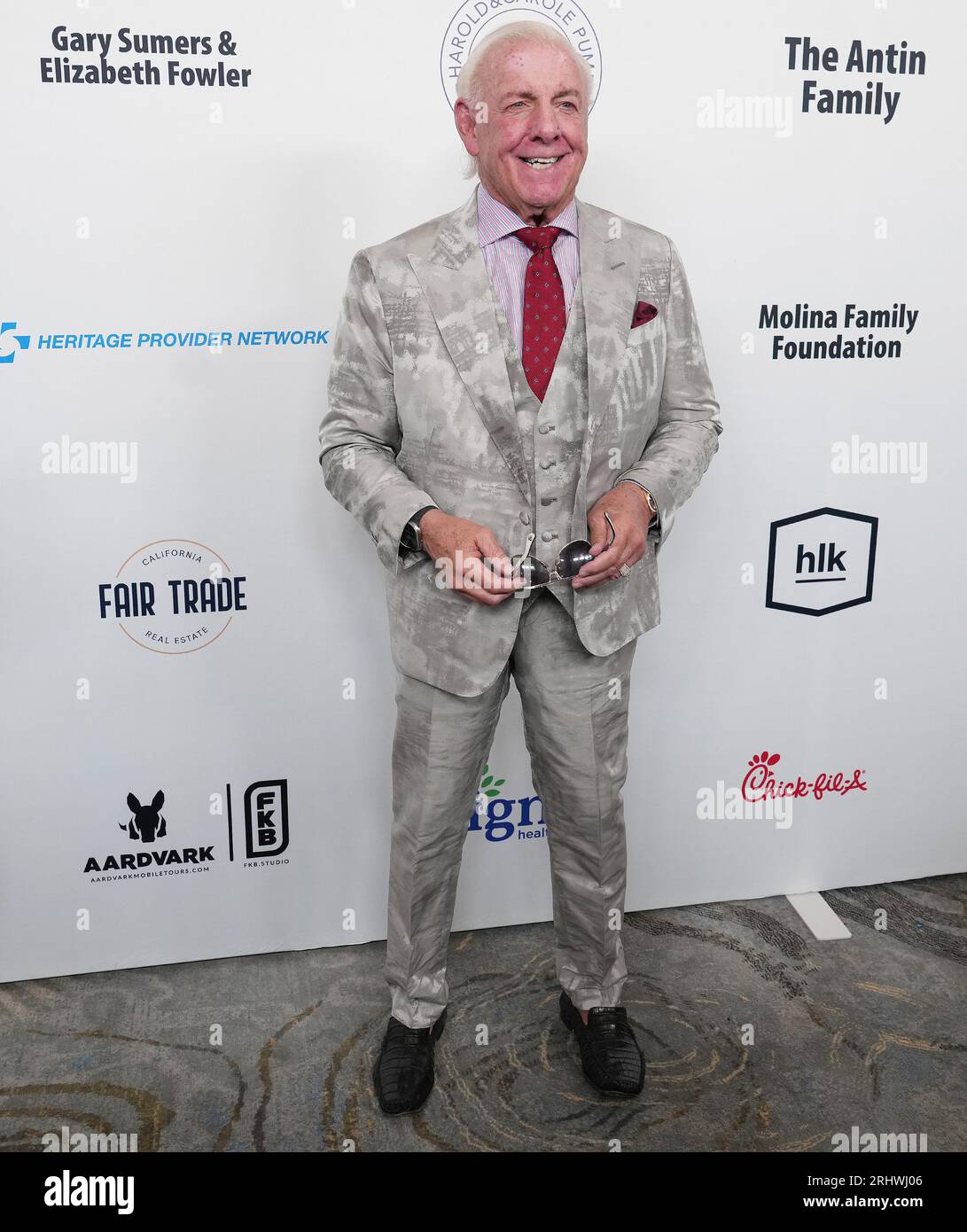 Ric Flair arrives at the 23rd Harold & Carole Pump Foundation Annual ...