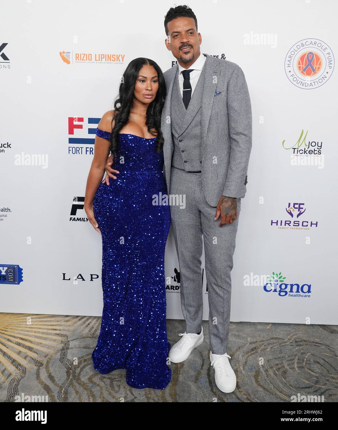 Los Angeles, USA. 18th Aug, 2023. (L-R) Anansa Sims and Matt Barnes ...