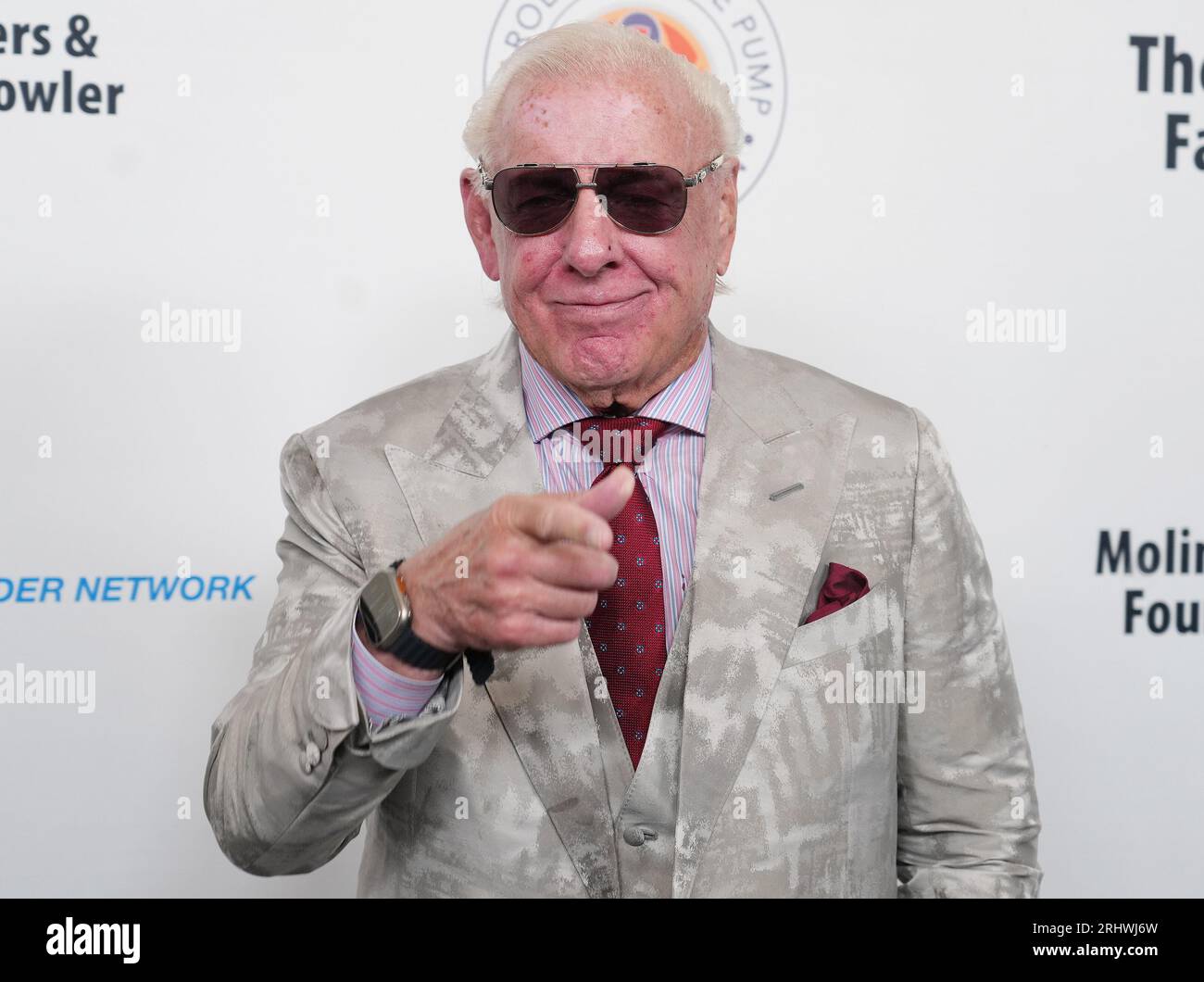 Ric Flair arrives at the 23rd Harold & Carole Pump Foundation Annual ...