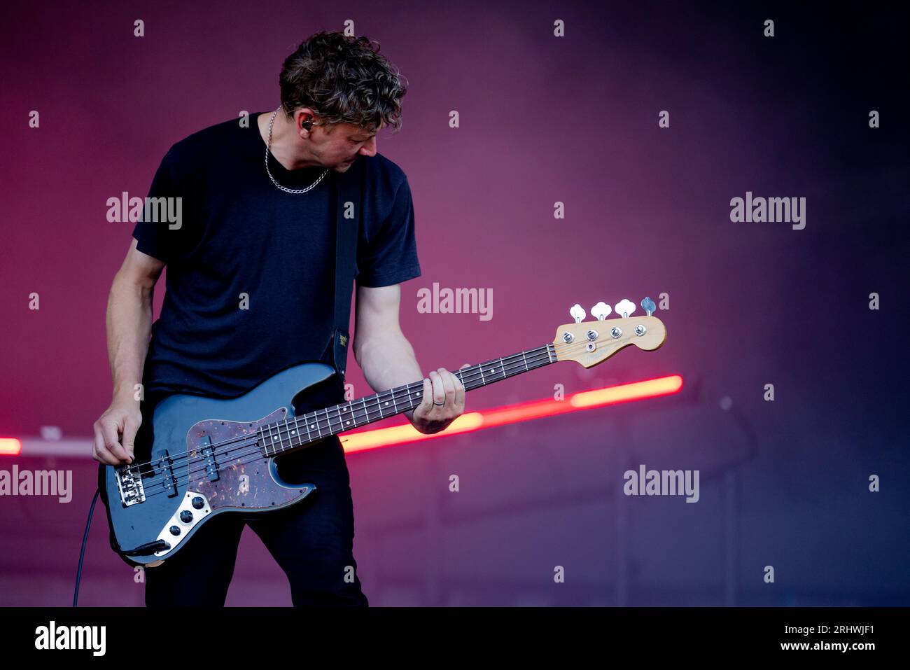 Hungary 10 August 2023 FOALS band live at Sziget Festival in Budapest ...