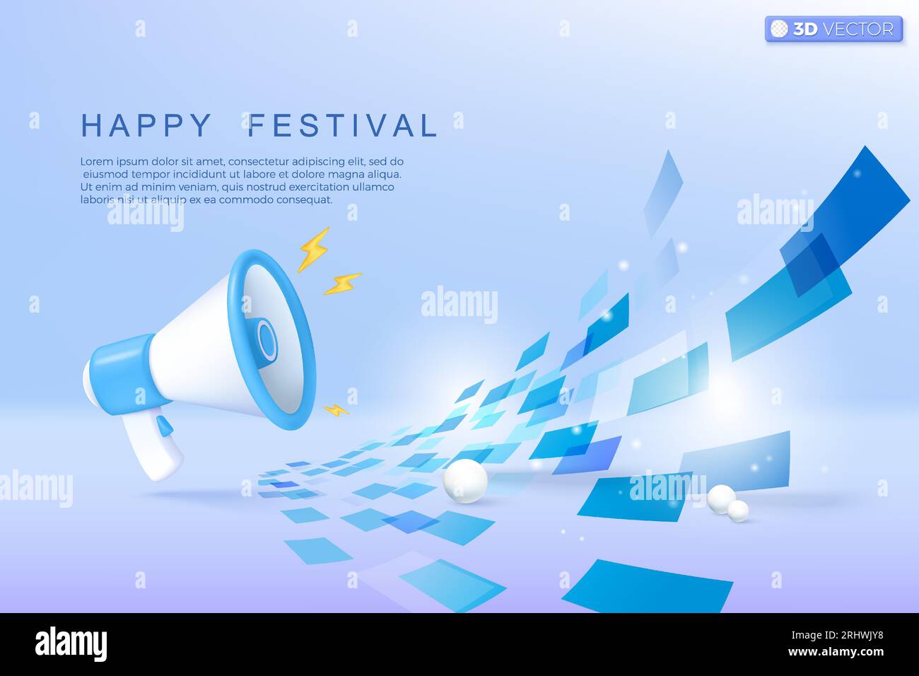 3d megaphone loudspeaker hand speaker hi-res stock photography and ...