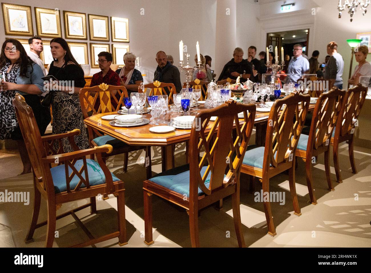 Freddie Mercury's maple and mahogany dining table by Robin Moore Ede at ...