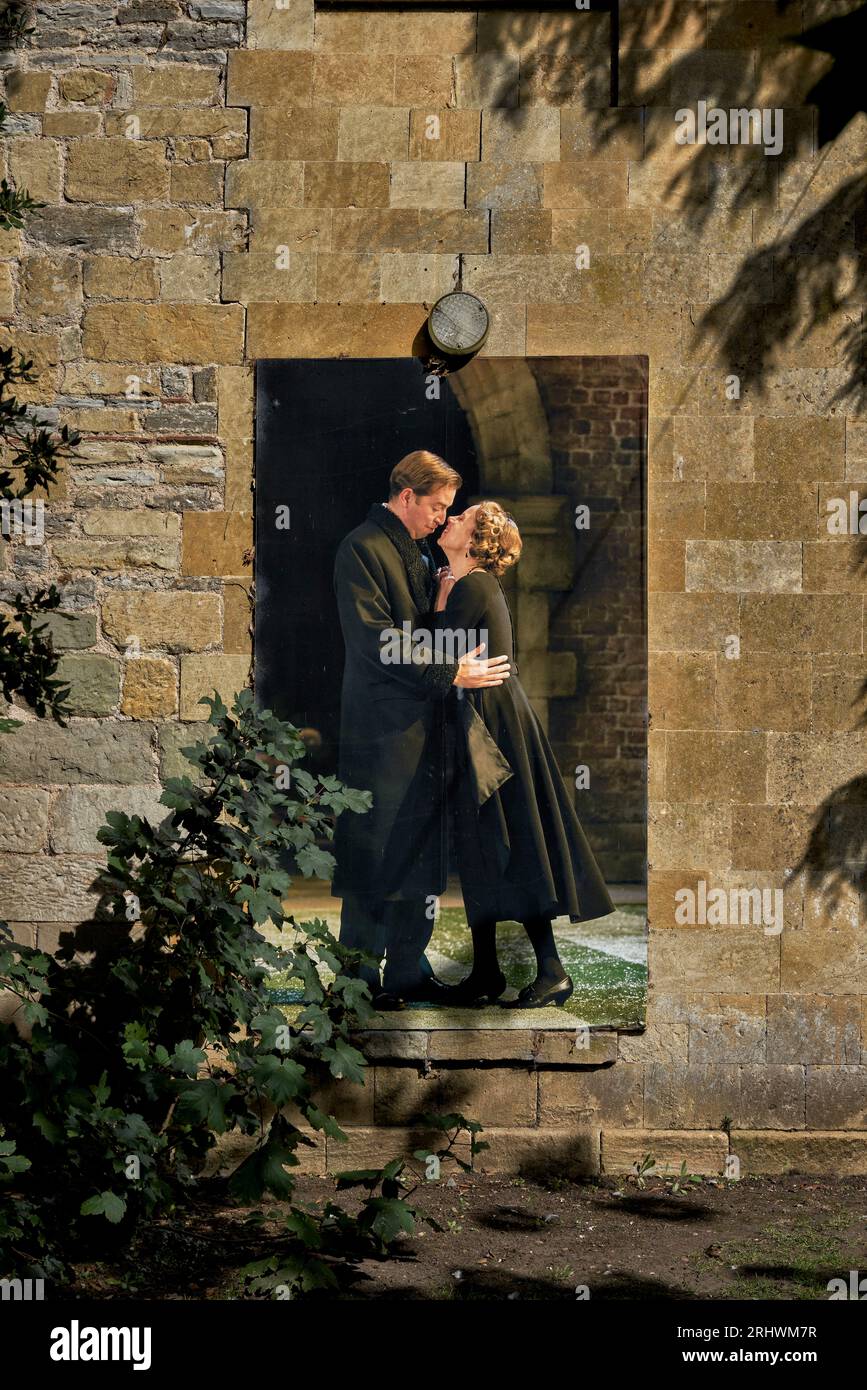 Shakespeare actors on a wall mounted photograph illustrating a ...