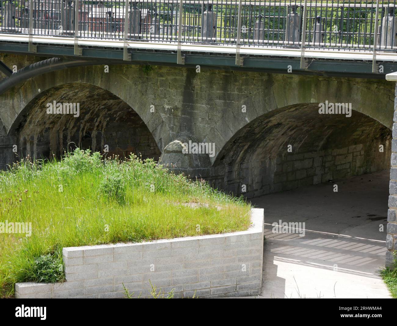 Old stone bridge in Ireland, ancient bridge made of stones and bricks ...