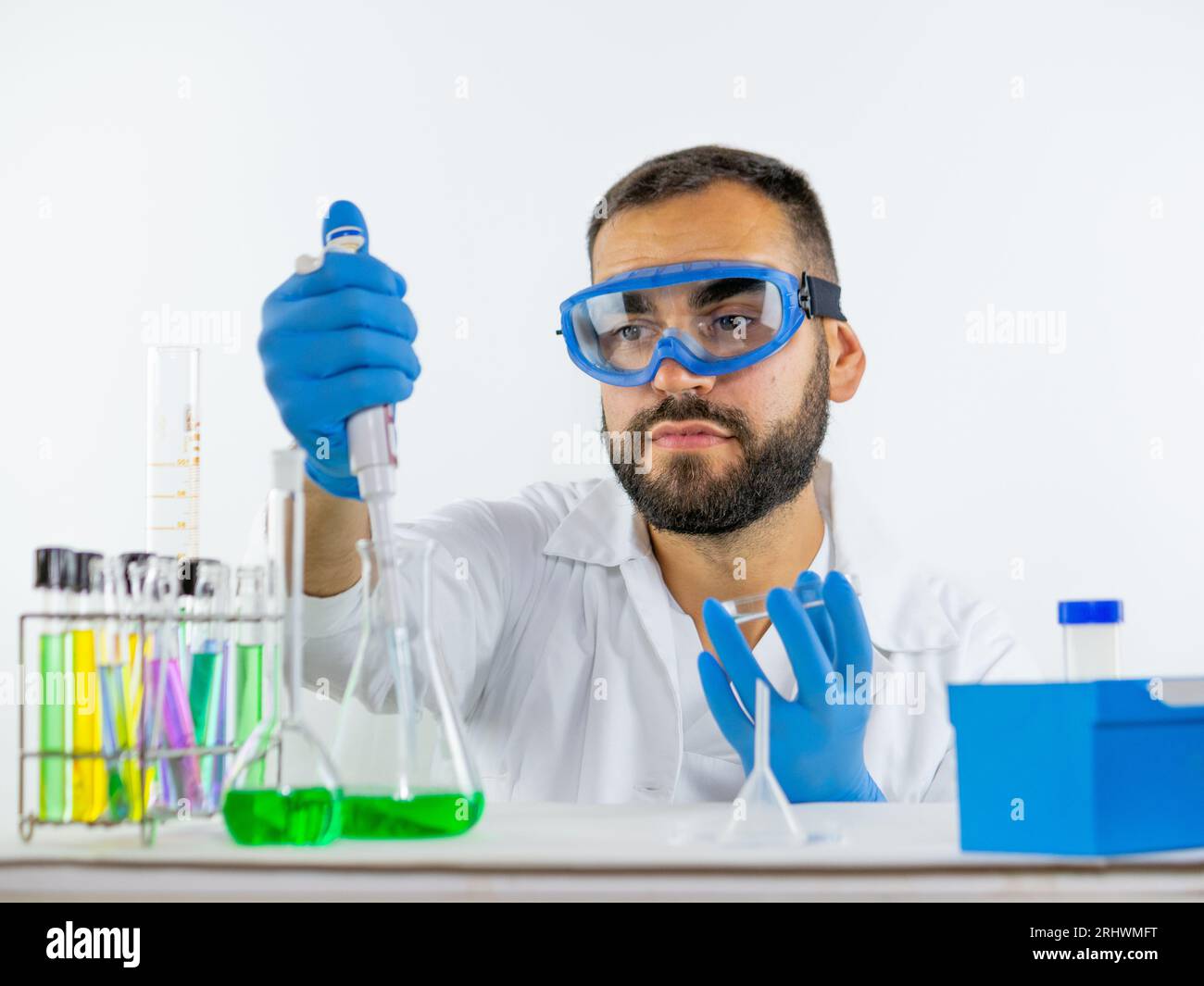 Young scientist wearing glasses taking hi-res stock photography and ...