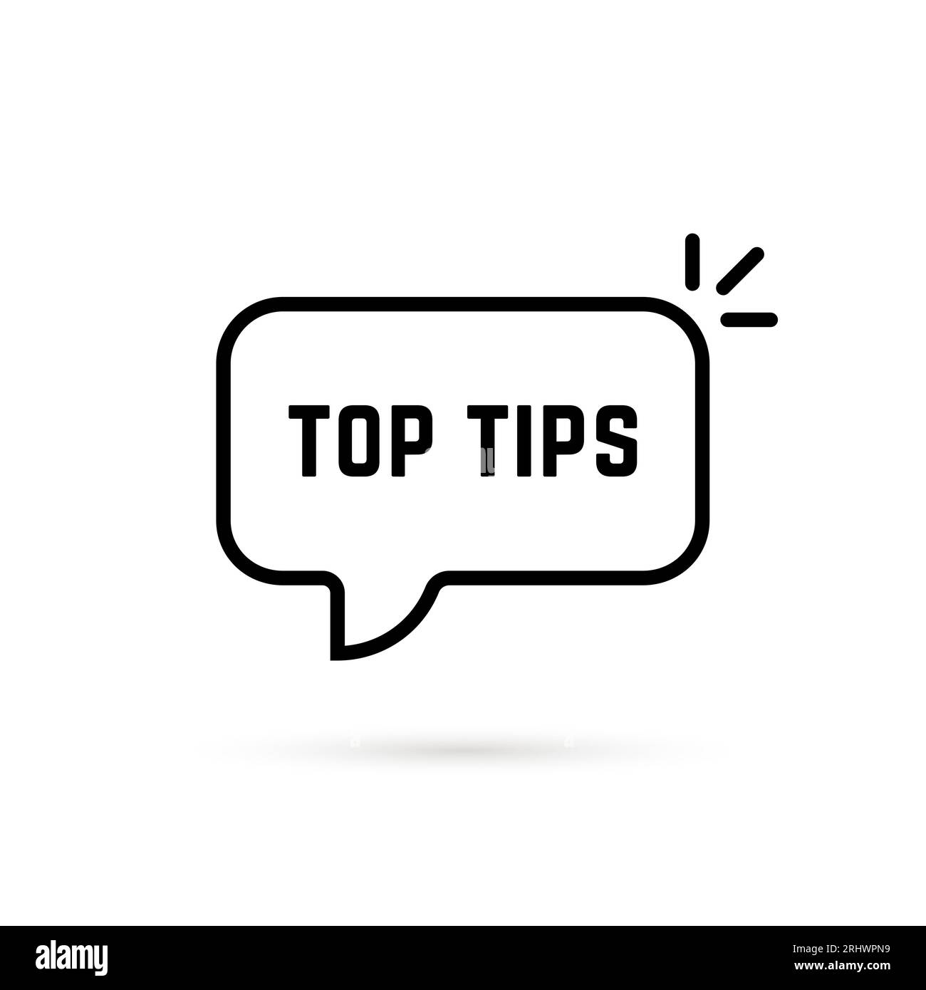 thin line bubble like quick and top tips Stock Vector Image & Art - Alamy