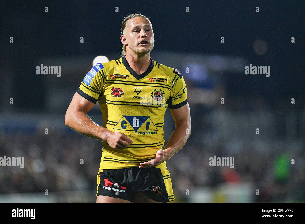 Wakefield, England - 18th August 2023 Jacob Miller of Castleford Tigers ...