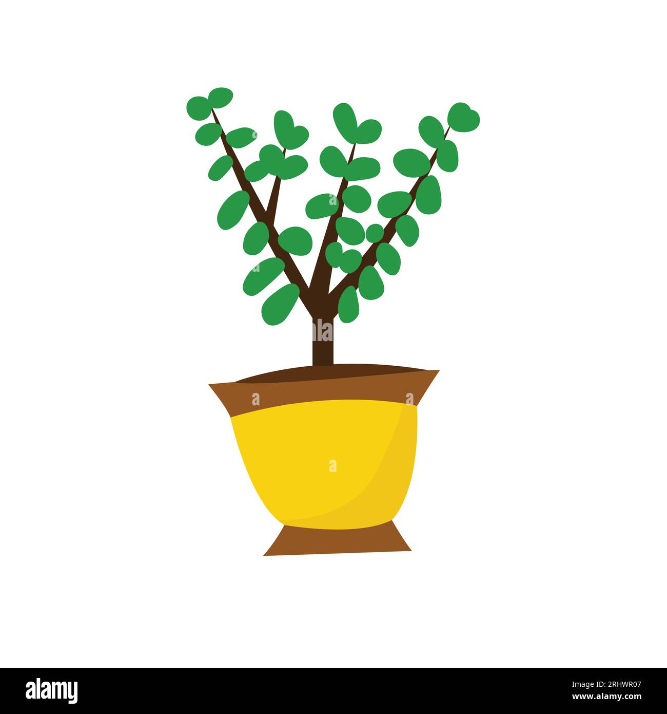 Olive tree in pot in garden Stock Vector Images - Alamy
