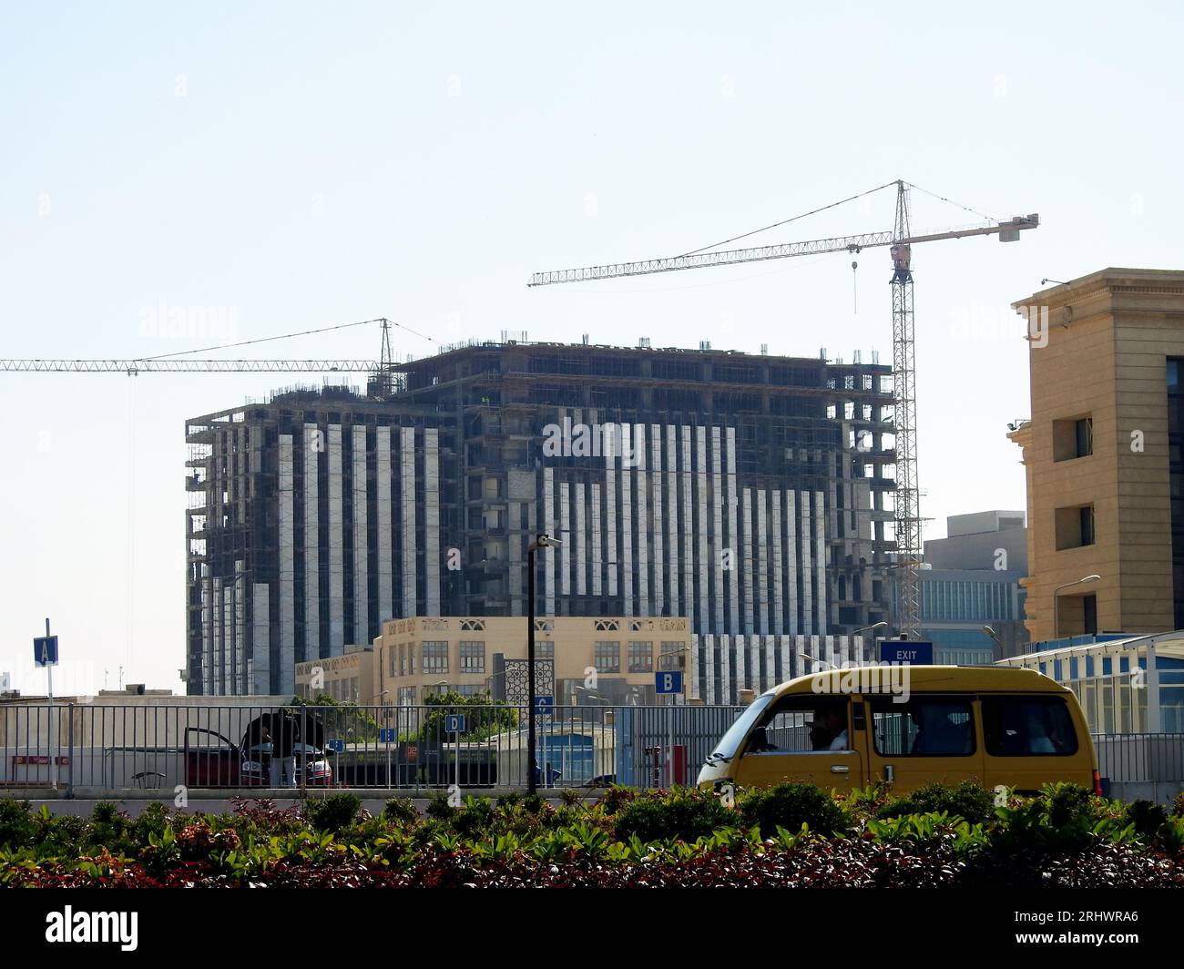 Giza, Egypt, July 21 2023: New development in Sheikh Zayed city in Giza ...