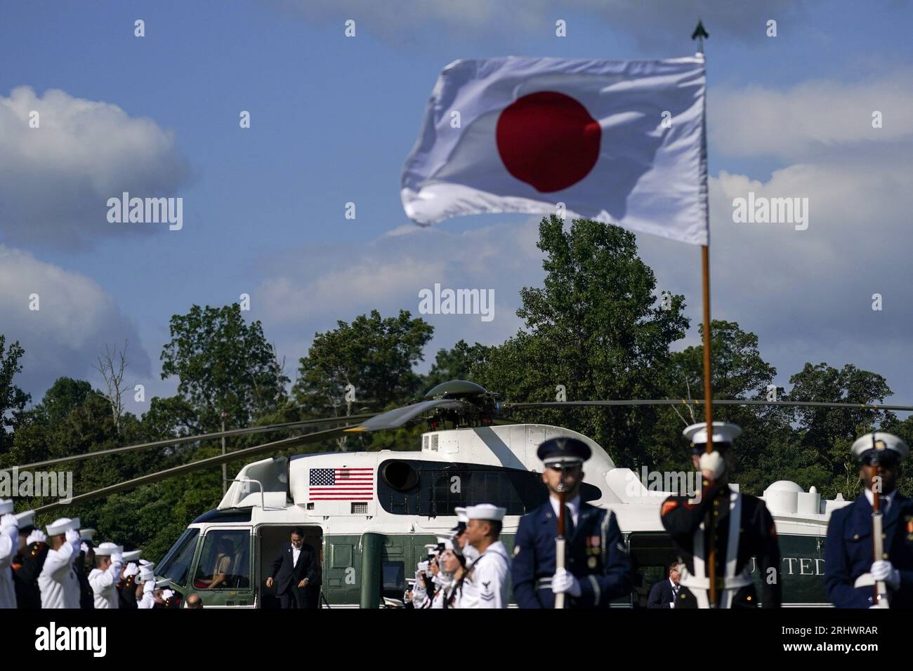 Japanese Prime Minister Fumio Kishida arrives for a Trilateral Summit ...
