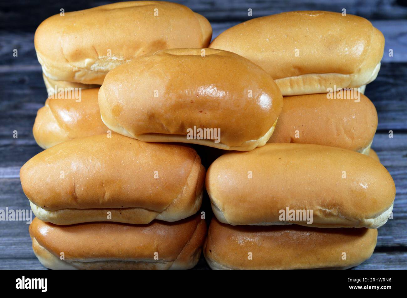 Hot dog bun is a type of soft bun shaped specifically to contain a hot ...