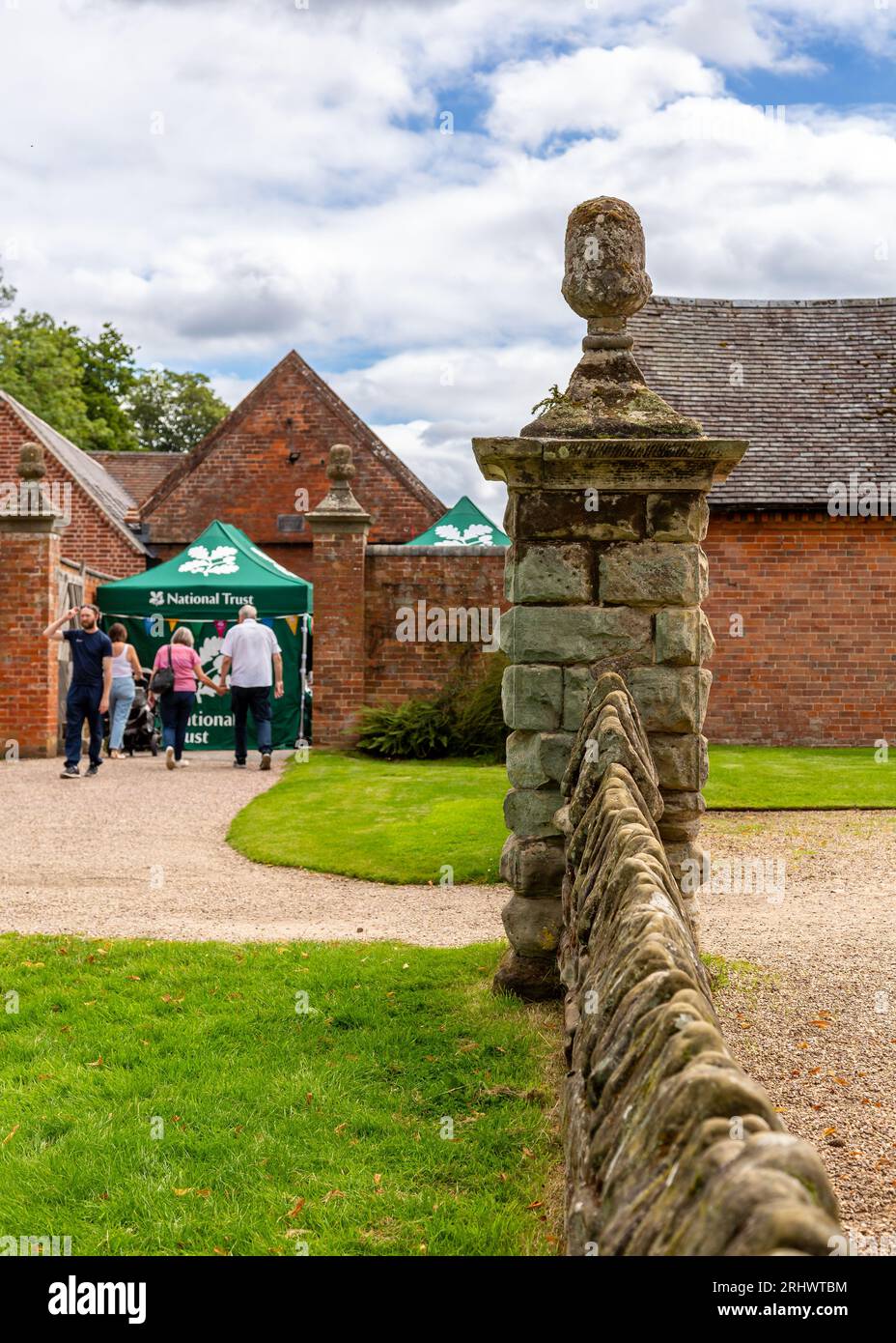 Church building in the grounds of Baddesley Clinton, Warwickshire, UK ...