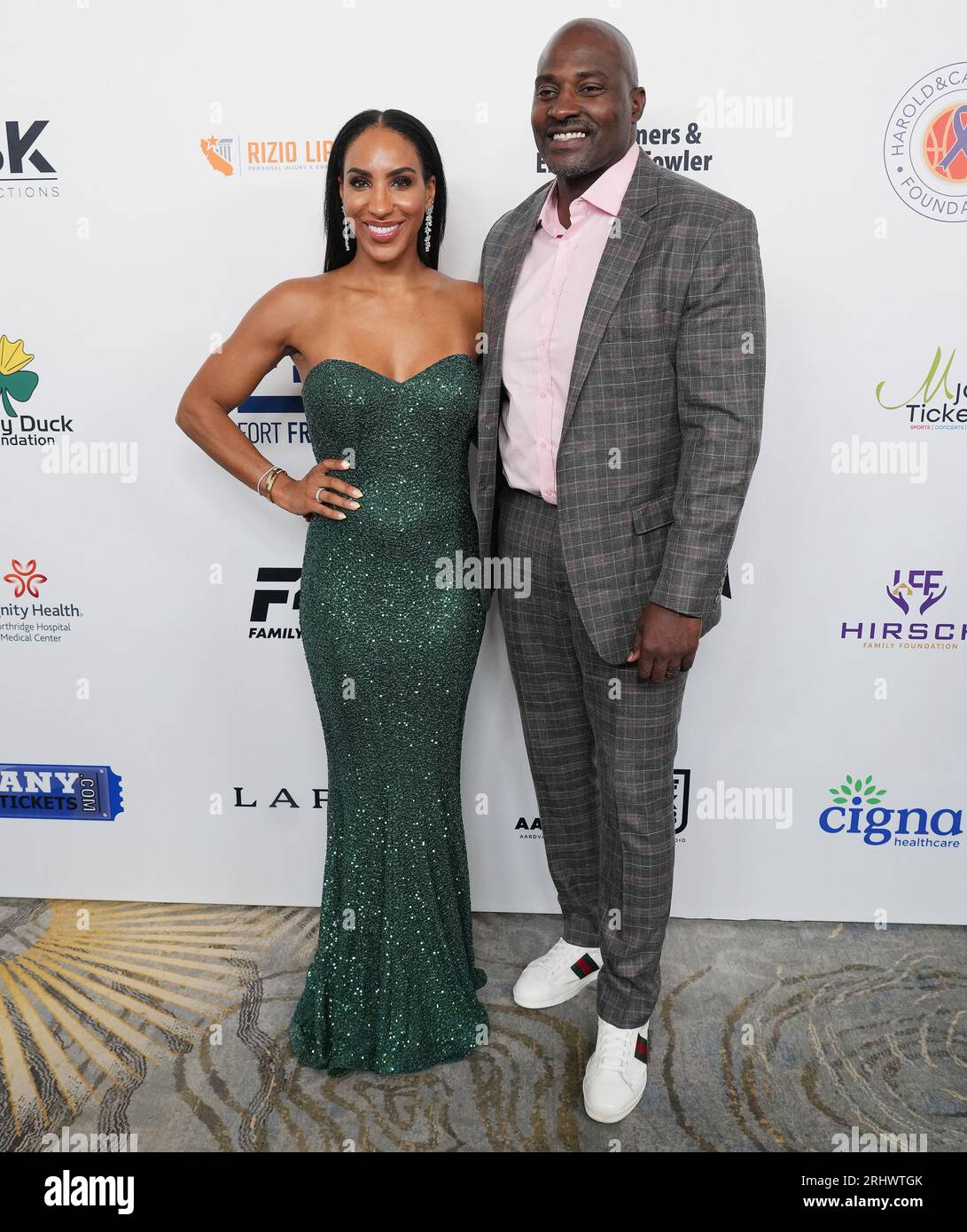 Los Angeles, USA. 18th Aug, 2023. (L-R) Annemarie Wiley and Marcellus ...