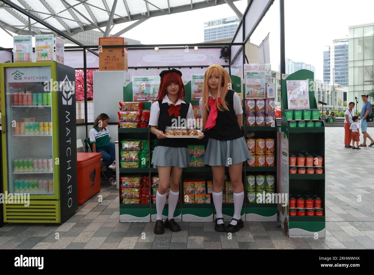 Kuala Lumpur, Wilayah Perseketuan, Malaysia. 18th Aug, 2023. Japanese Food exhibitor counter ...
