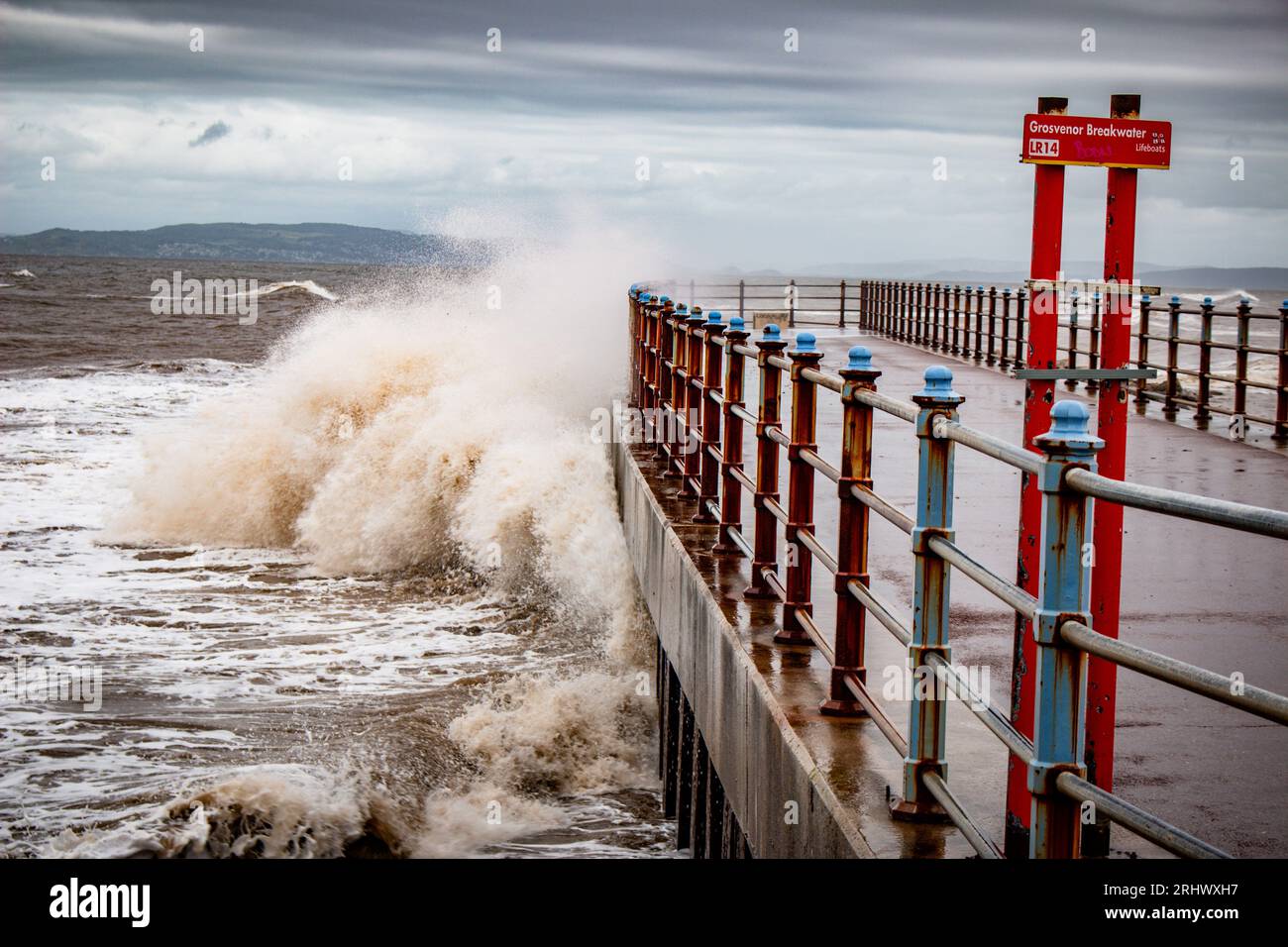 Heysham, Lancashire, United Kingdom. 19th Aug, 2023. Storm Betty at ...
