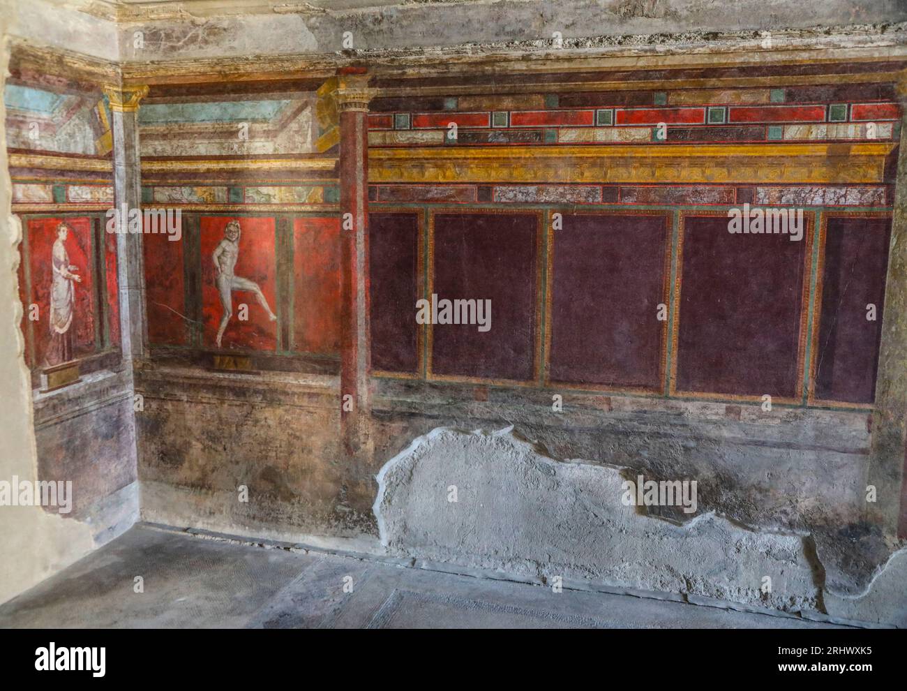 Pompeii villa of the mysteries fresco hi-res stock photography and ...