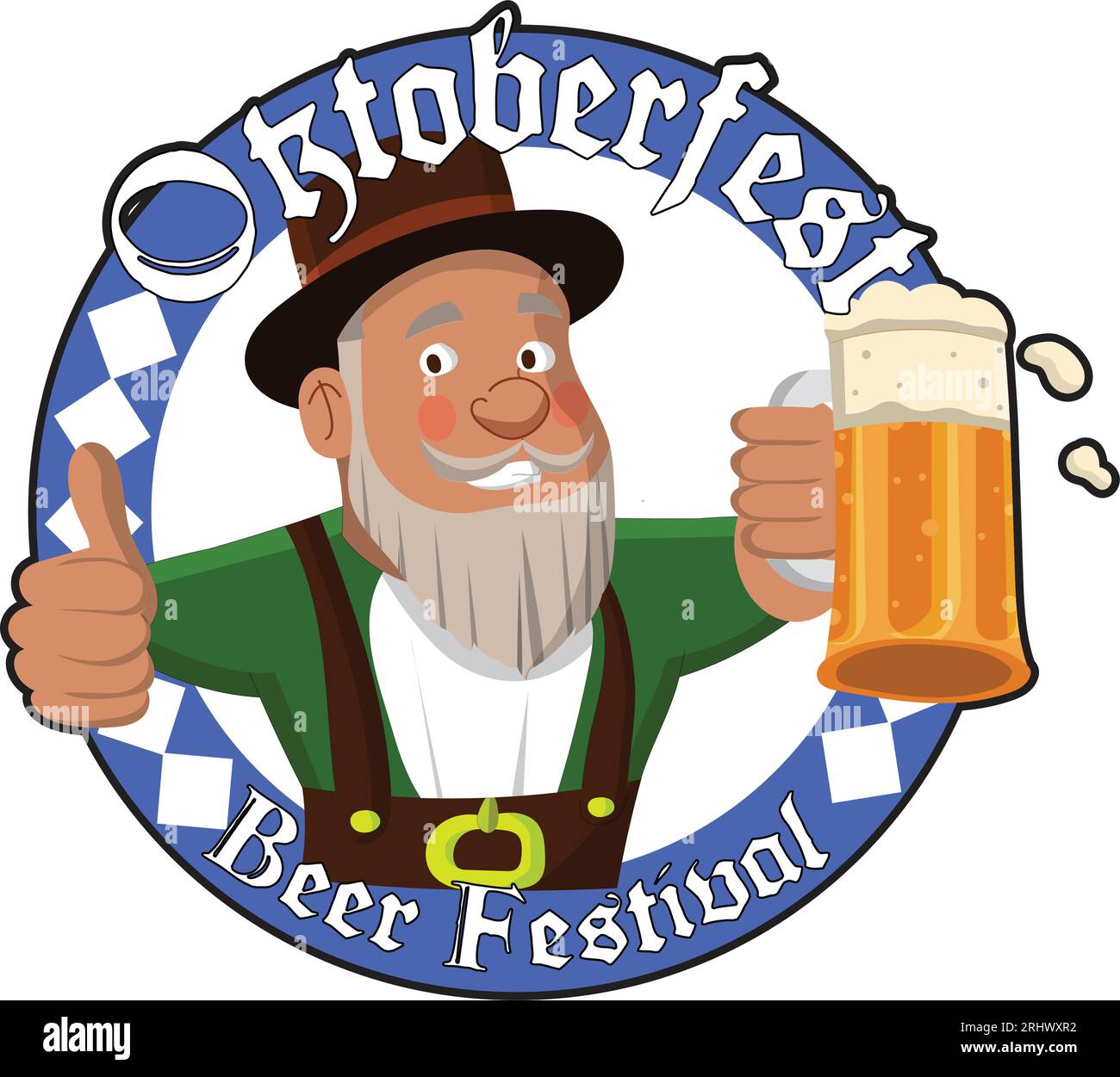 German oktoberfest cartoon hi-res stock photography and images - Alamy