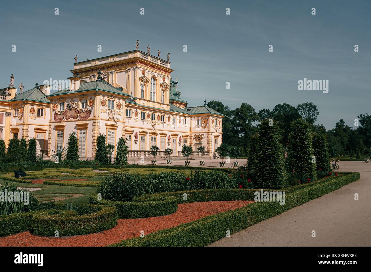 Palace in Wilanow, the baroque residence of King of Poland Jan III ...