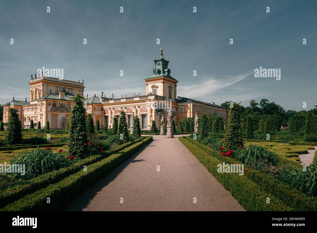 Palace in Wilanow, the baroque residence of King of Poland Jan III ...