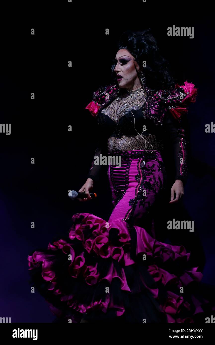 Madrid, Spain. 18th Aug, 2023. The Spanish drag queen, comedian and ...