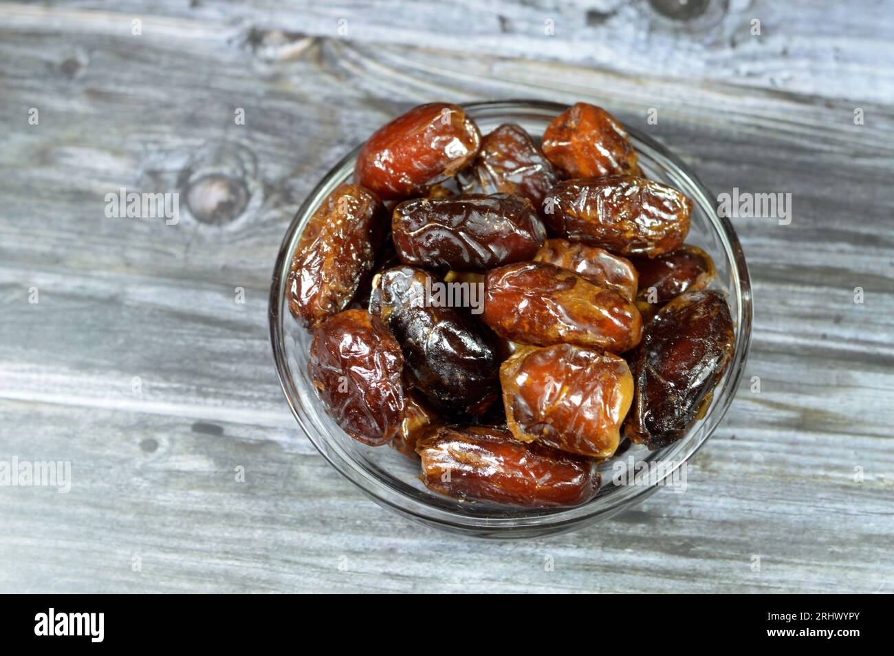 Ajwa dates, a cultivar of the palm date that is widely grown in Medina ...