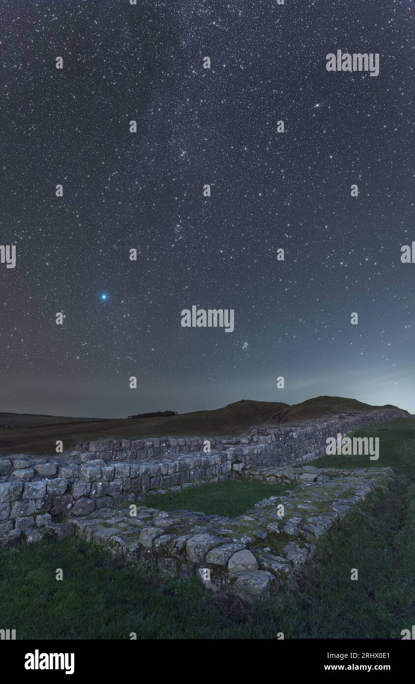 Hadrians wall at night hi-res stock photography and images - Alamy
