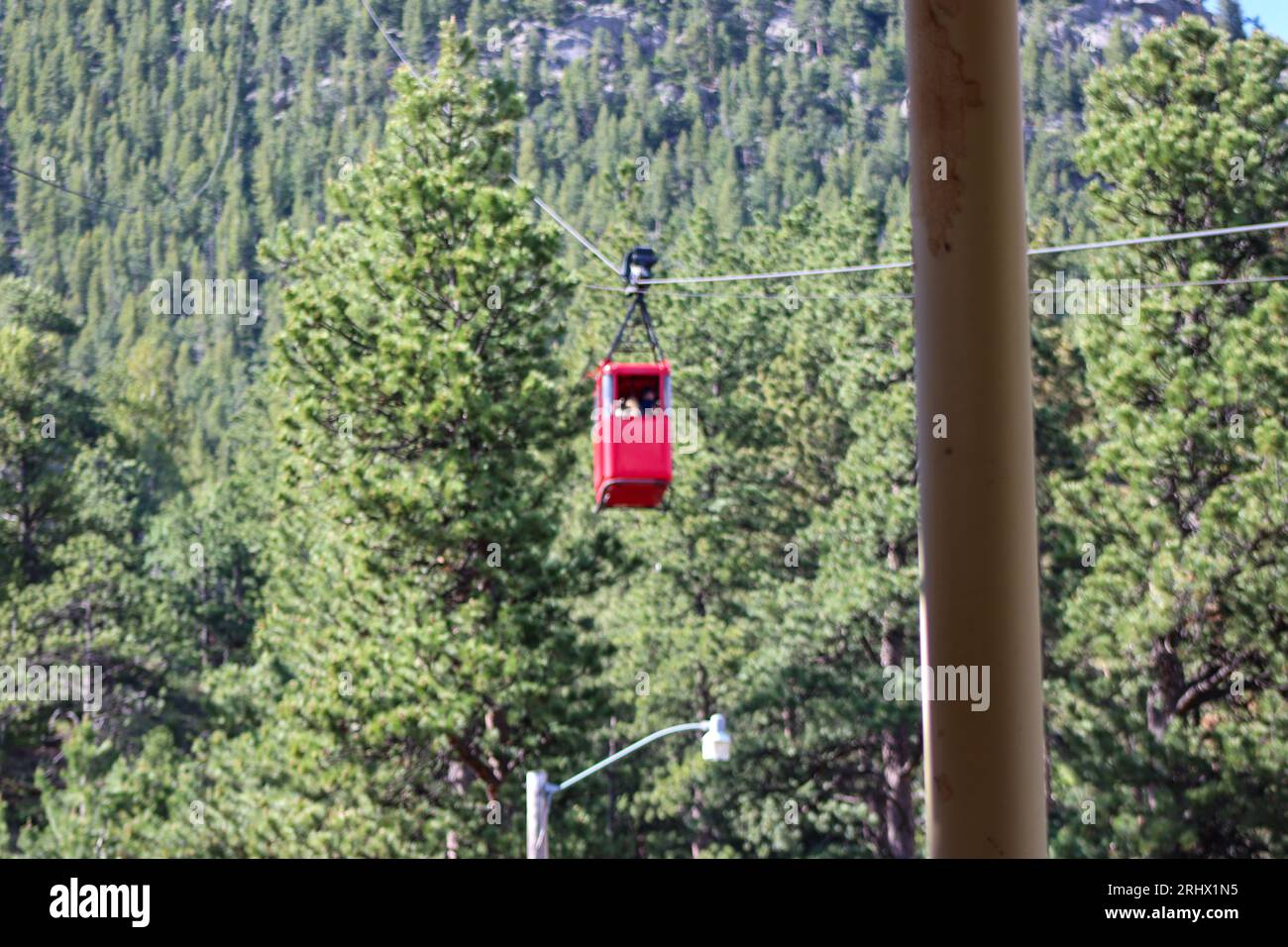 Estes Park Colorado Sky tram car photos . High quality photo Stock ...