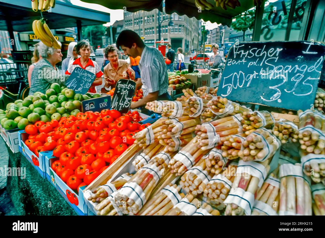 Berlin, Germany, Small Group of People, Women, Shopping in Outdoor ...