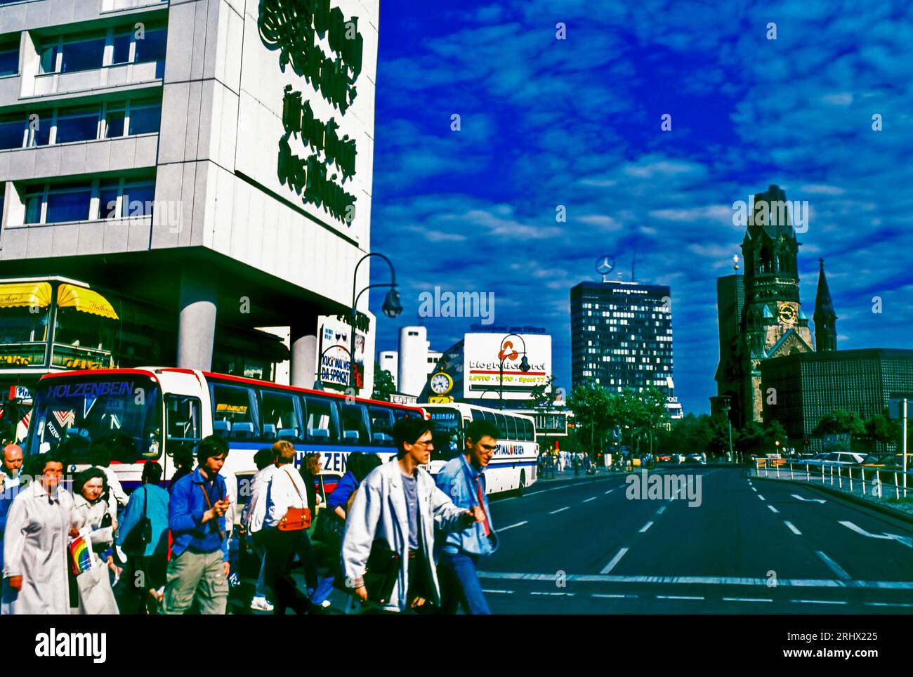 Berlin, Germany, Wide Angle View, Medium Crowd of People, Walking ...