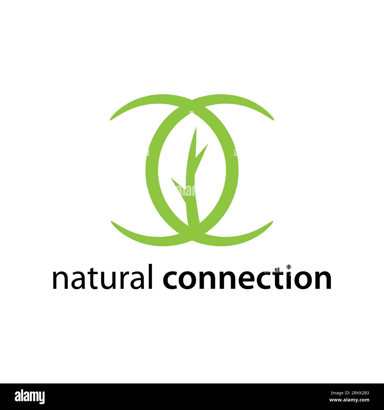 Nature connection logo. natural and organic logo design vector Stock ...