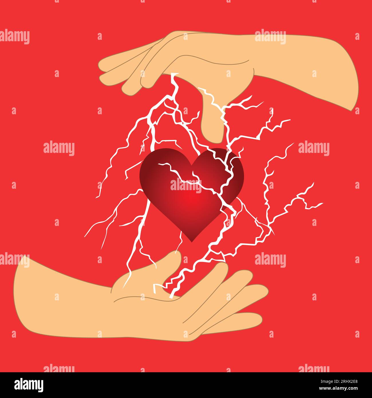 Lightning bolt heart hi-res stock photography and images - Alamy