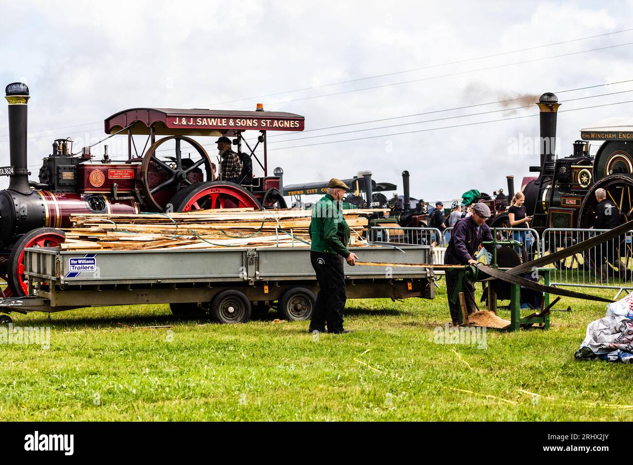 Stithians, UK. 19th Aug, 2023. Despite the strong winds and heavy rain ...