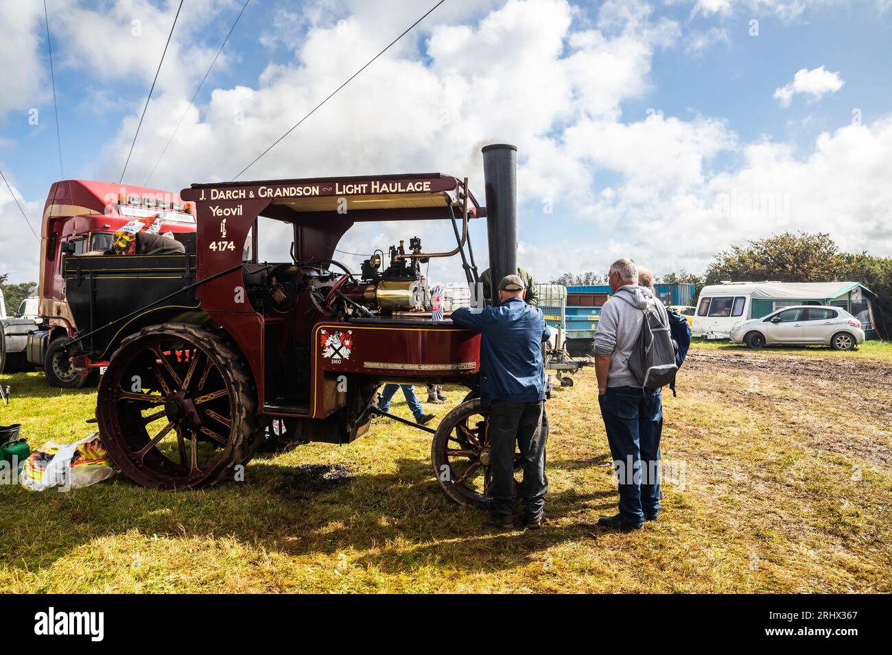 Stithians, UK. 19th Aug, 2023. Despite the strong winds and heavy rain ...