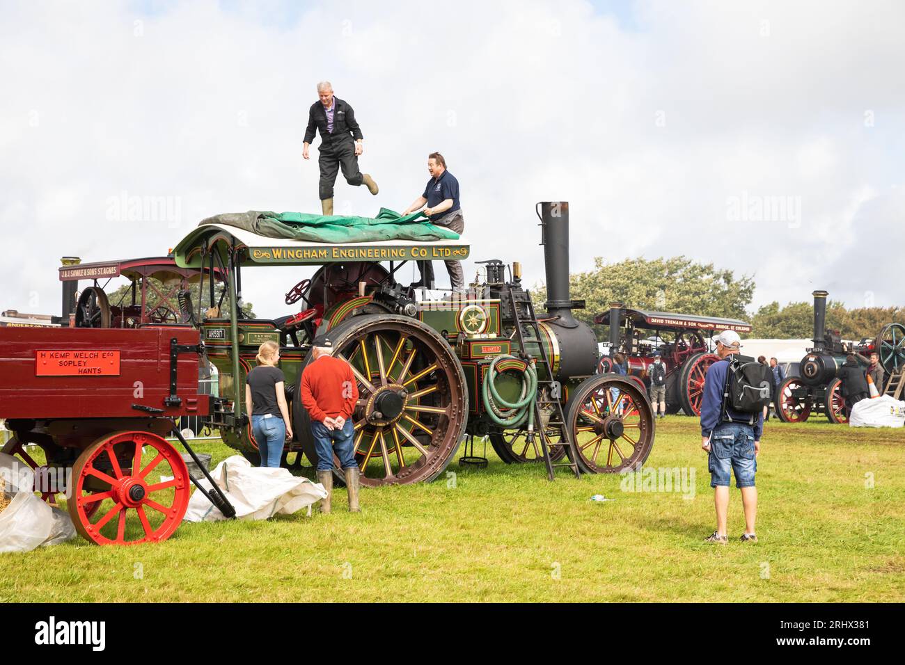 Stithians, UK. 19th Aug, 2023. Despite the strong winds and heavy rain ...