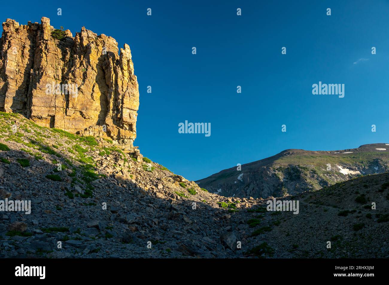 Trail Snaking Across The Saddle On Mount Hunt Divide in Grand Teton ...