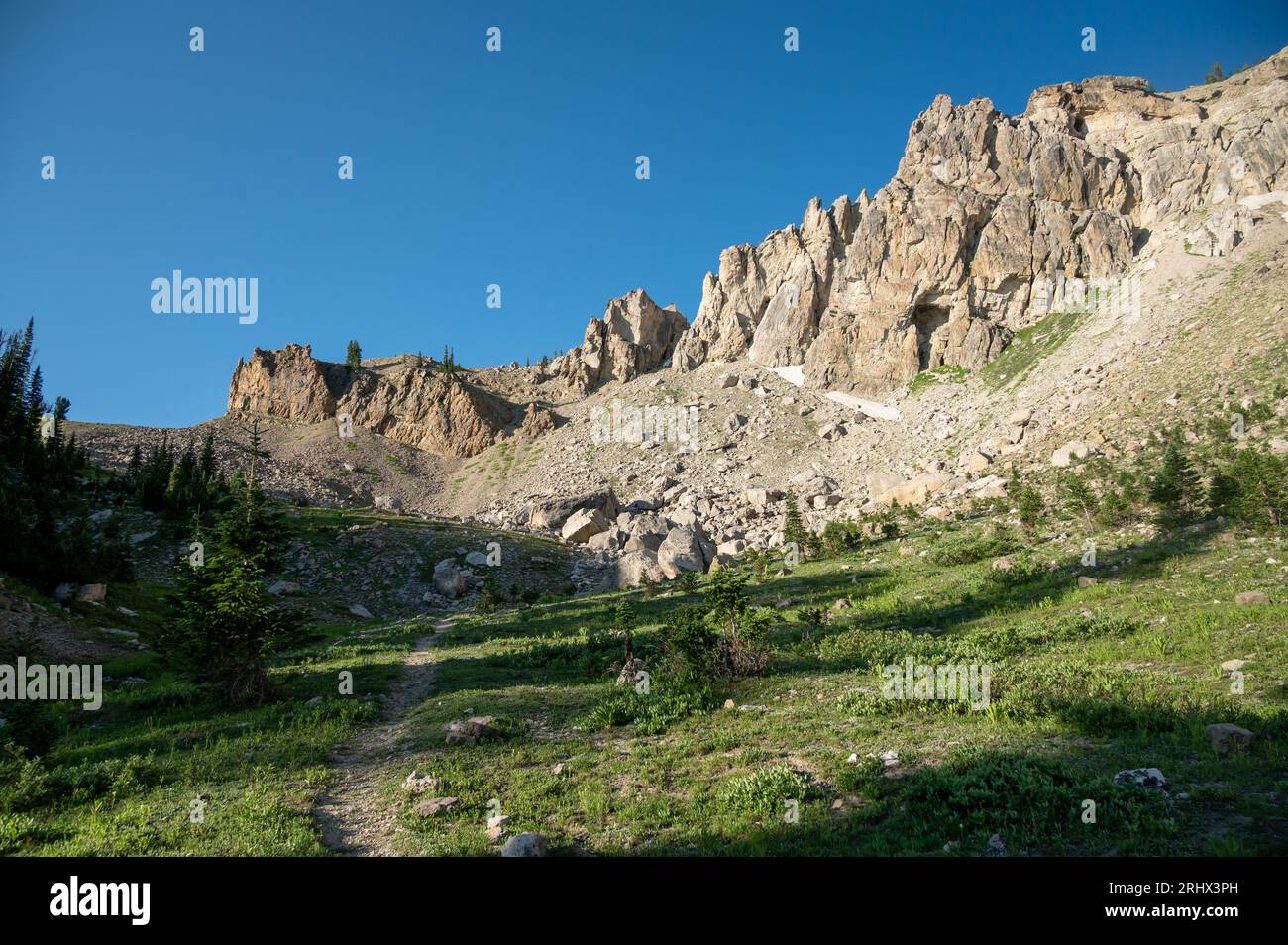 Trail Leading Up to Mount Hunt Divide in Grand Teton National Park ...