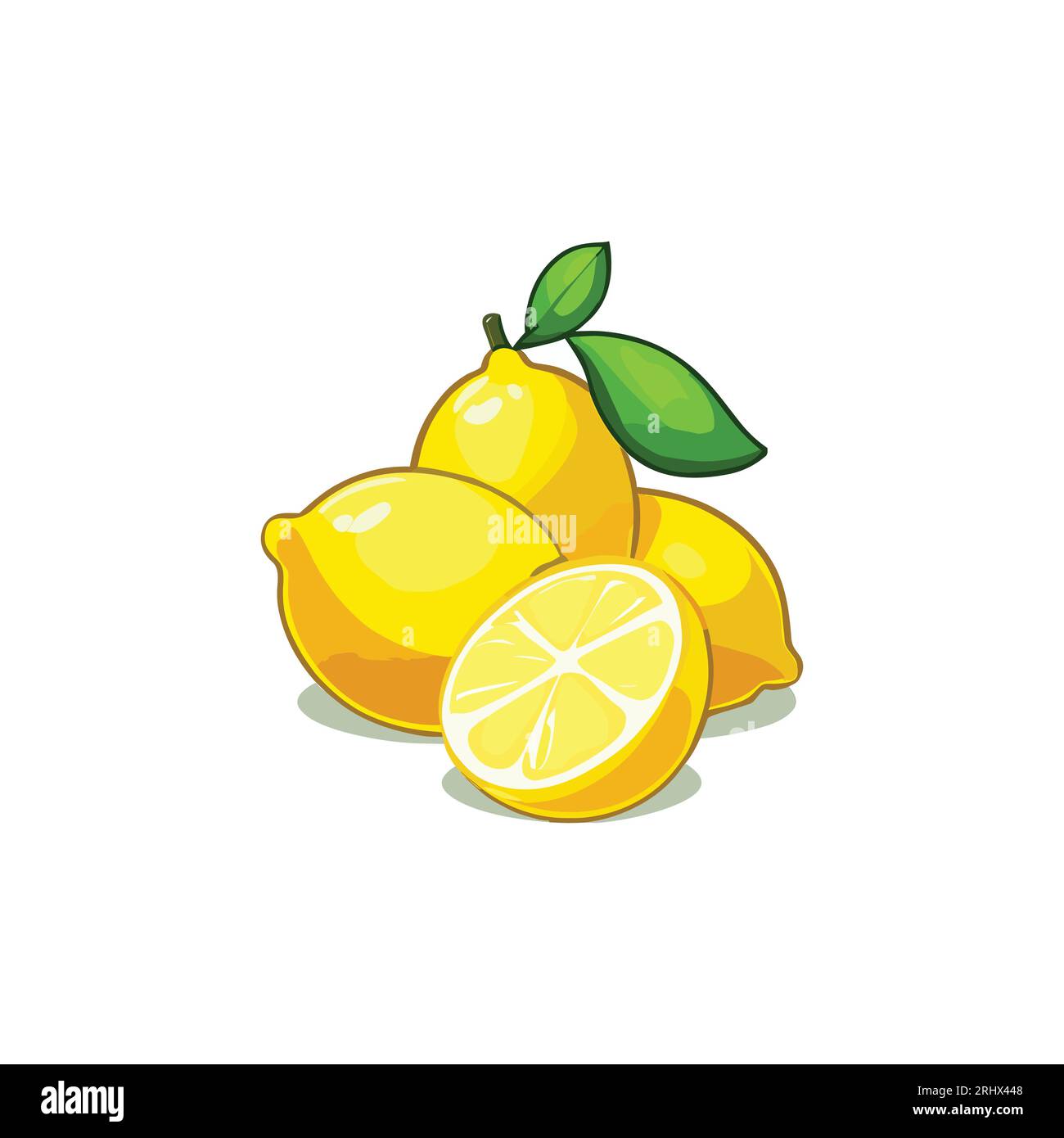Clipart vector illustration of lemons Stock Vector Image & Art - Alamy