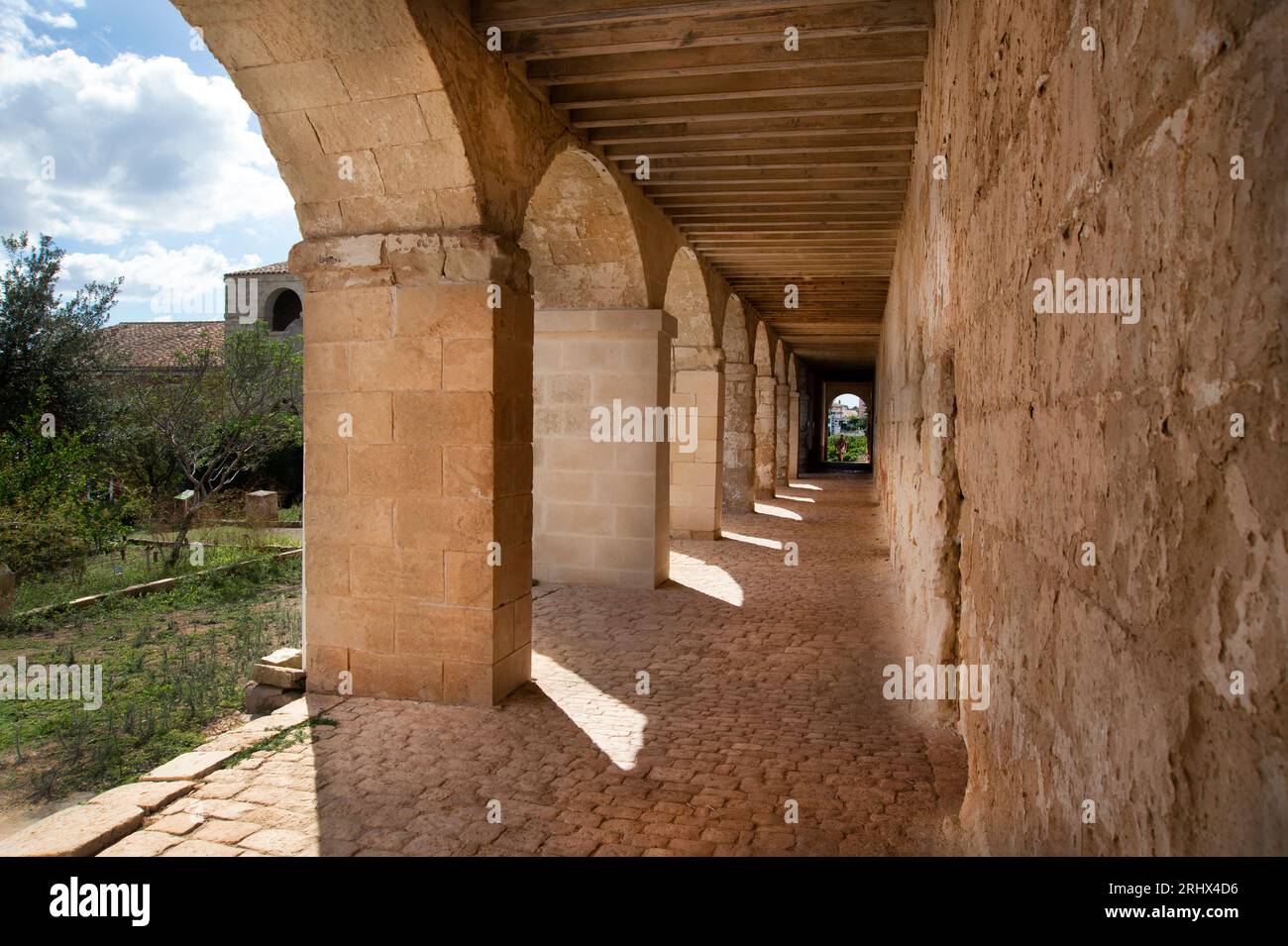 the restored british built hospital on isle de Rei in mahon harbour ...