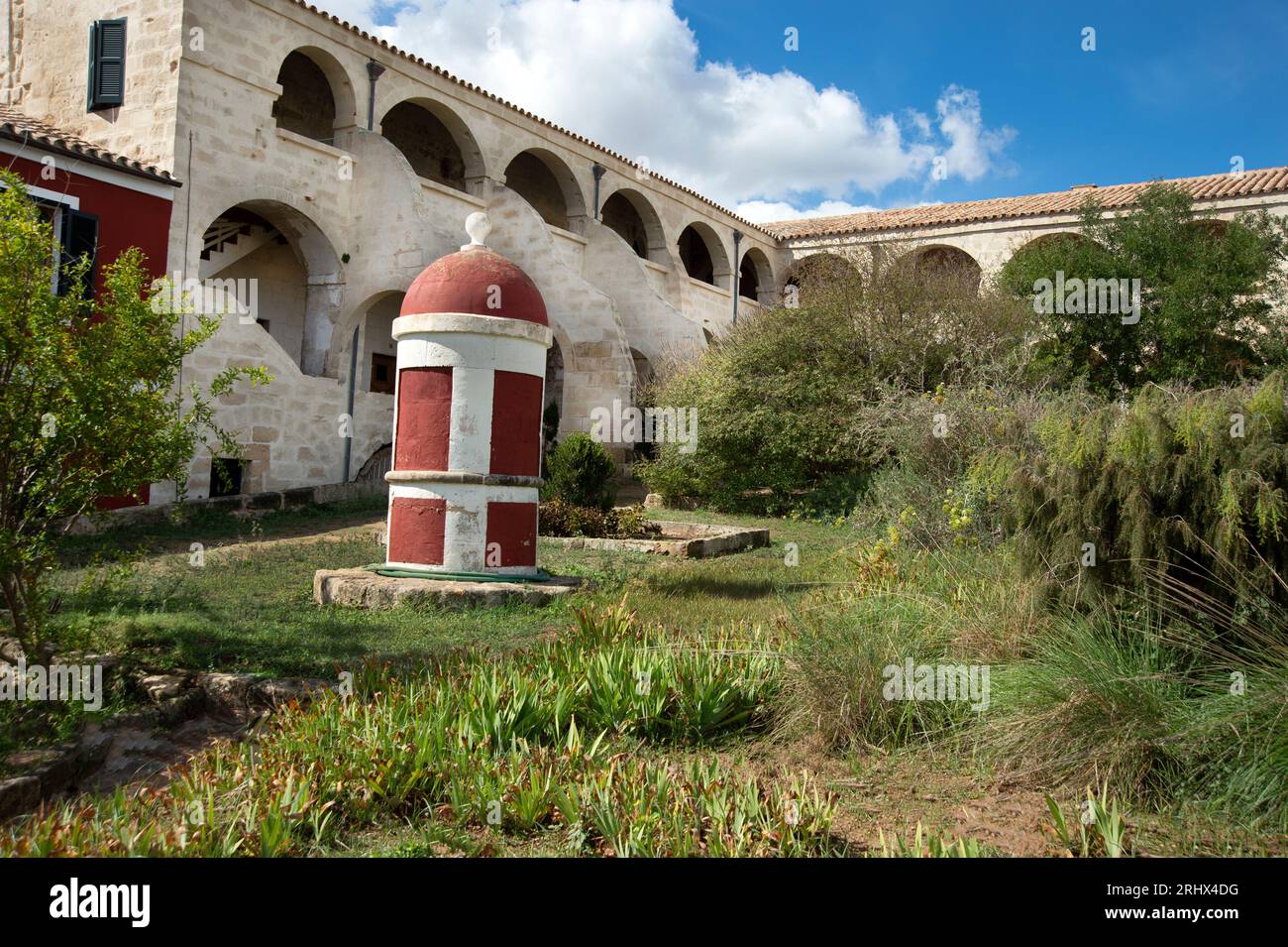 the restored british built hospital and gardens on isle de Rei in mahon ...