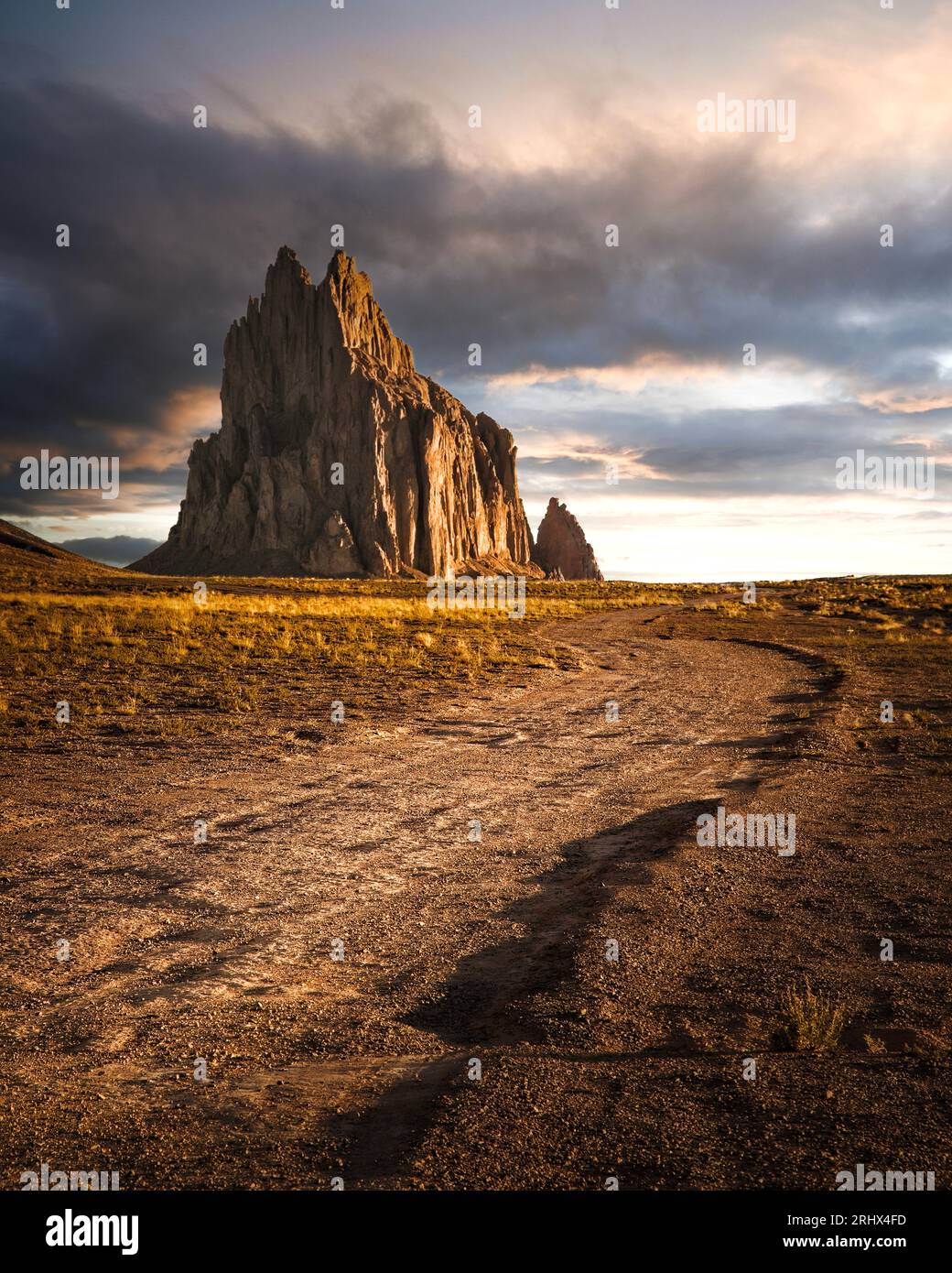 Shiprock (Navajo: Tsé Bitʼaʼí, "rock with wings") is a monadnock rising ...