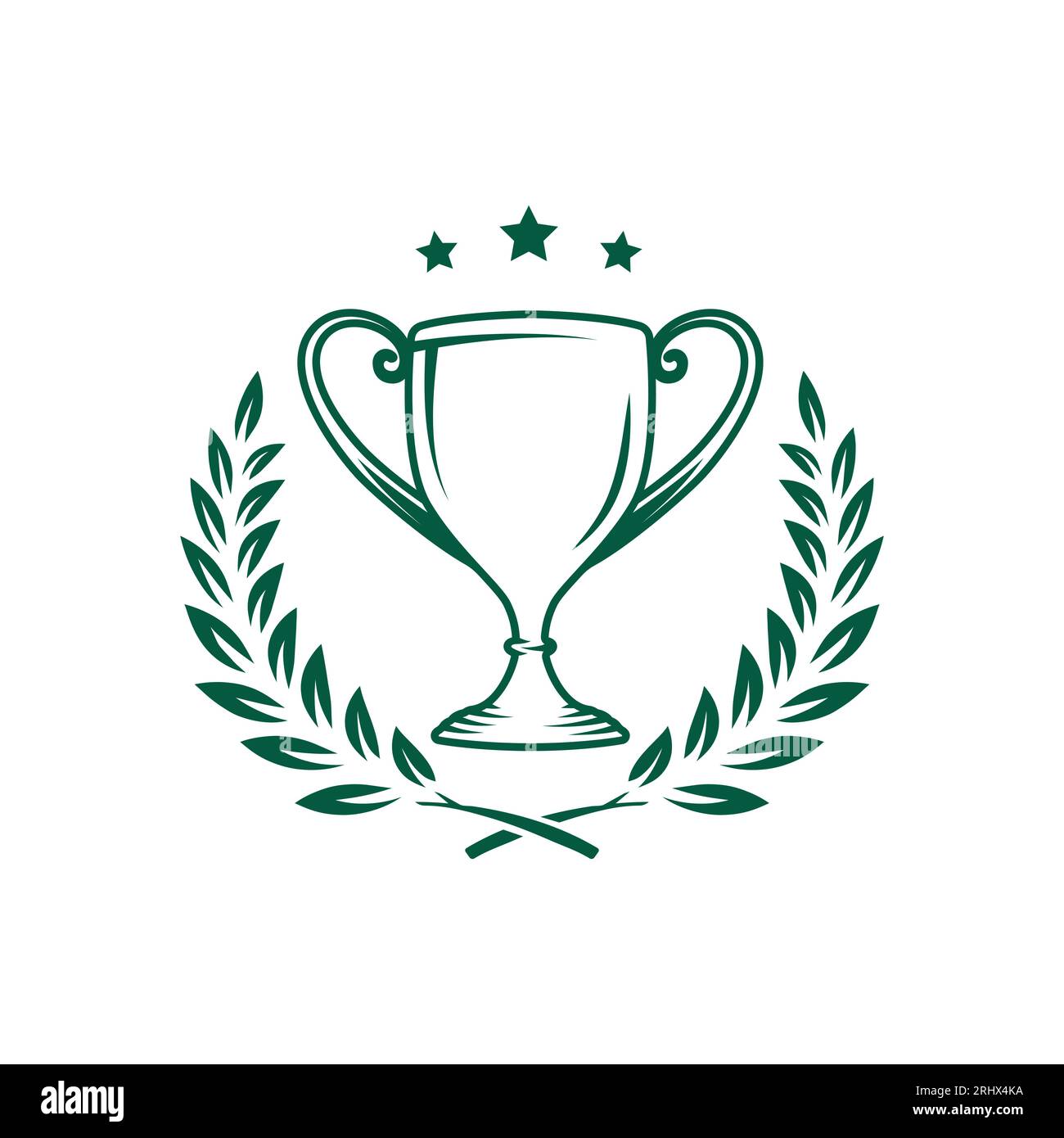 Trophy logo design template. Champions trophy logo icon. Vector and ...