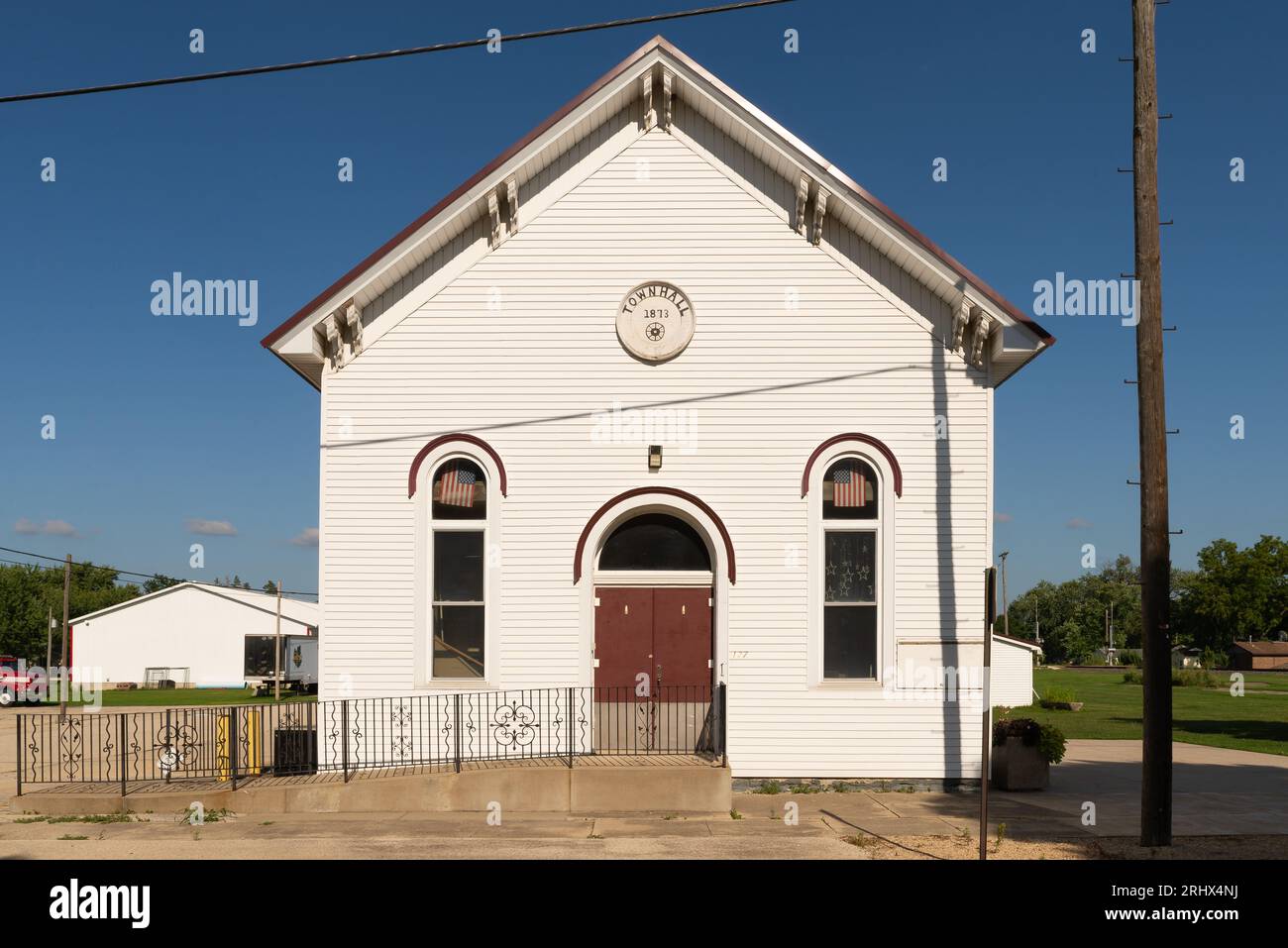 Malta, Illinois - United States - August 15th, 2023: Exterior of the ...