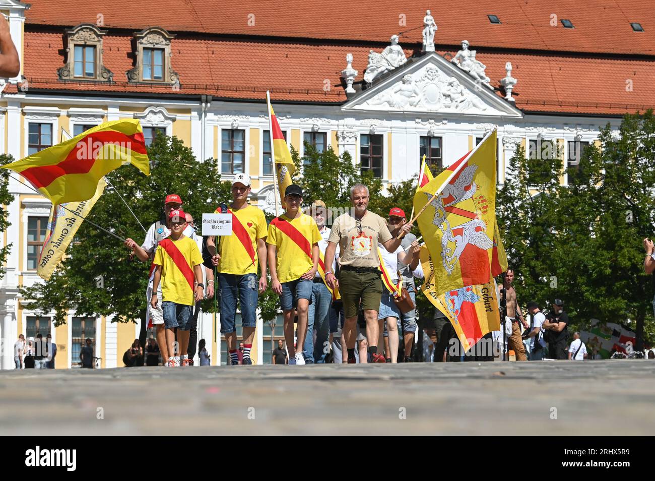 Magdeburg, Germany. 19th Aug, 2023. A delegation of so-called ...