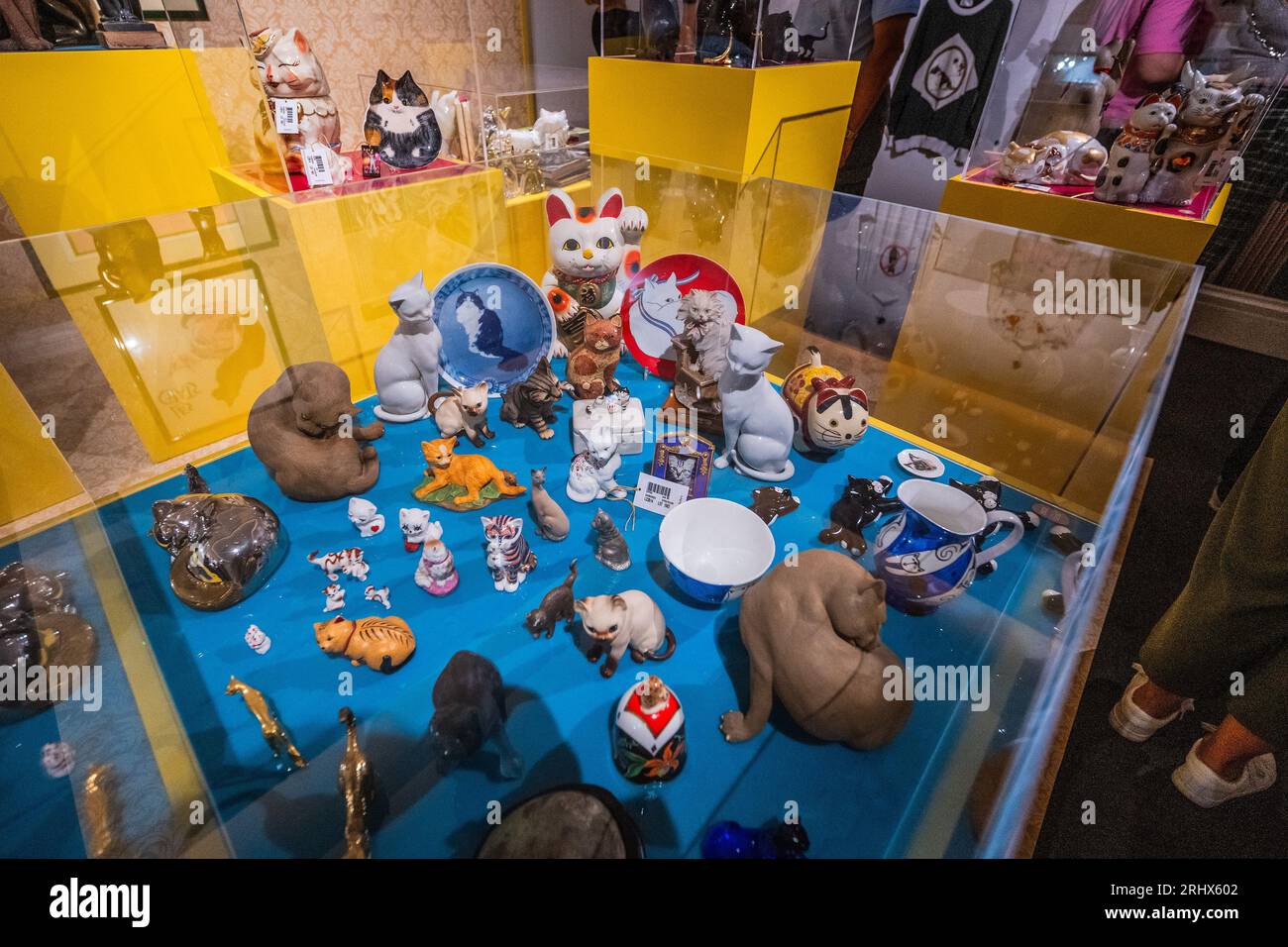 A 'motley' group of cats, part of his huge collection, est £300-500 ...