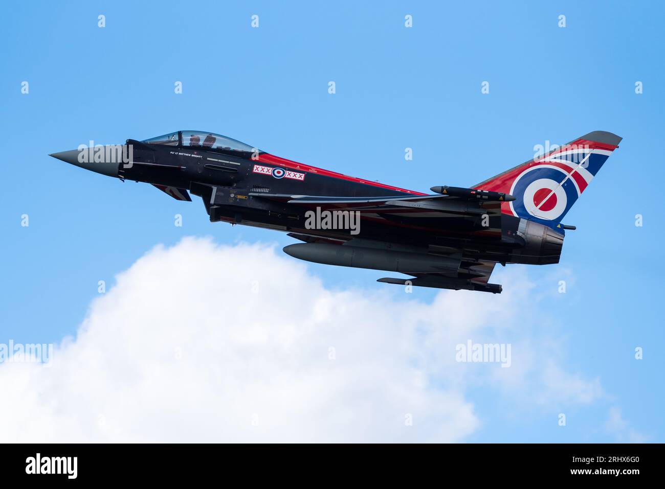 Royal Air Force Eurofighter Typhoon fighter jet at London Southend ...